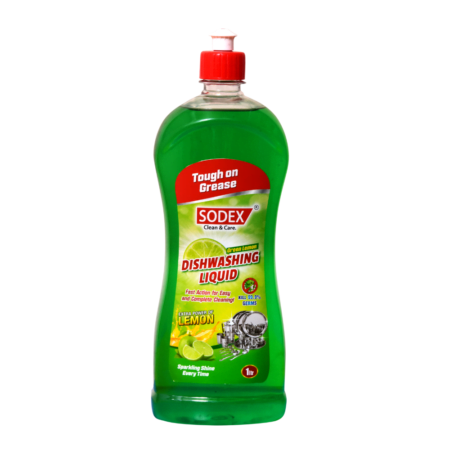 Dishwashing Liquid Lemon Green 1 Ltr - Sodex